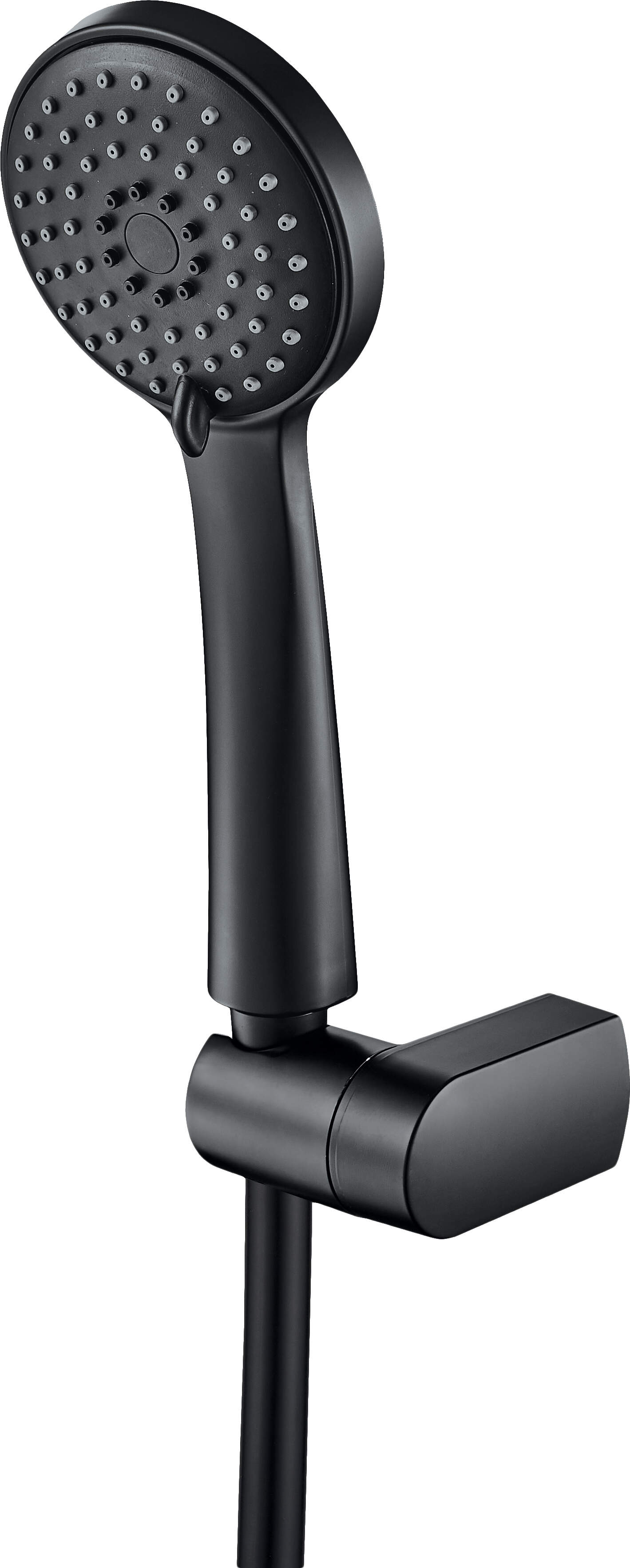 BORO Shower set, with fixed bracket - nero - NER_N41K - Deante